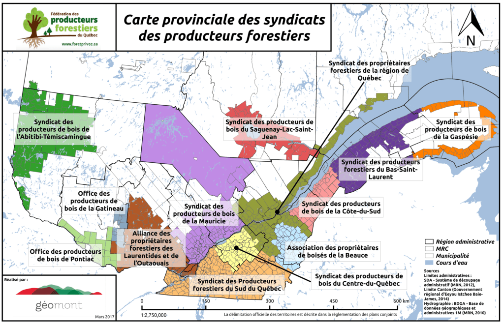 Territoires et cartes - Syndicat des propriétaires forestiers de la ...