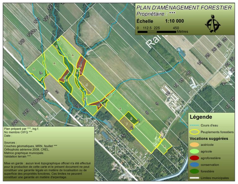 Plan d'aménagement forestier - Fédération des producteurs forestiers du ...